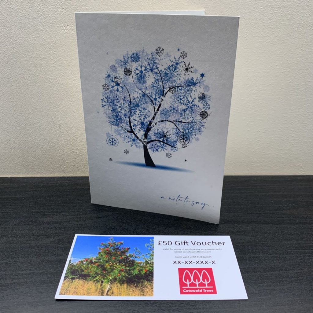 Order a tree gift voucher with a handwritten card - Cotswold Trees